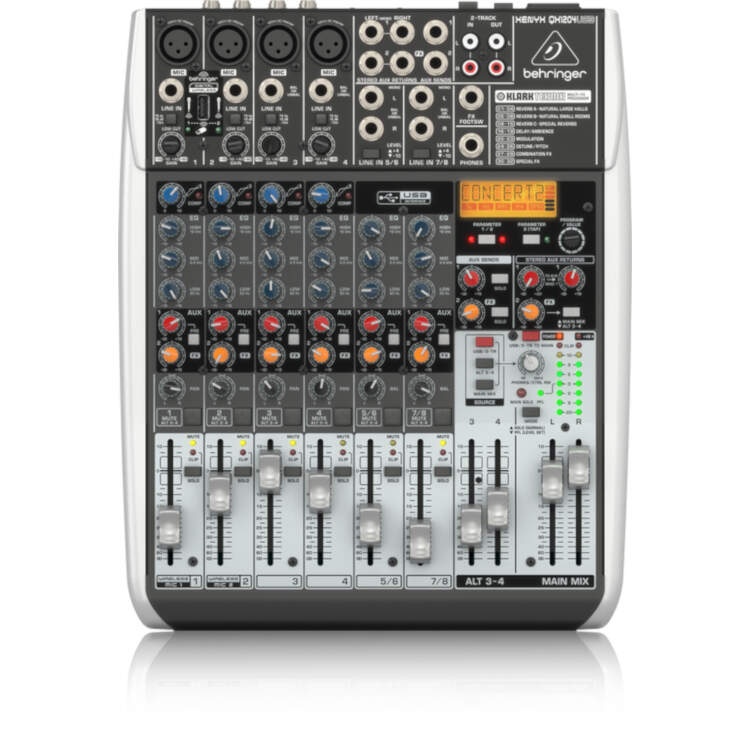 AVLFX - Behringer QX1204USB Premium 12-Input 2/2-Bus Mixer and USB ...